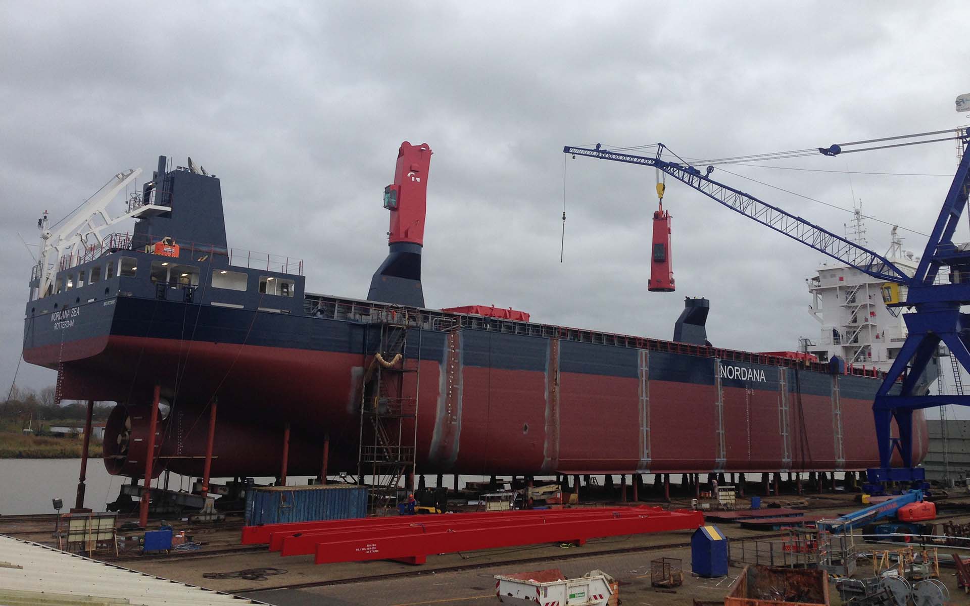 Launching Nb. 419 ‘Nordana Sea’ for Symphony Shipping - Shipyard Ferus Smit