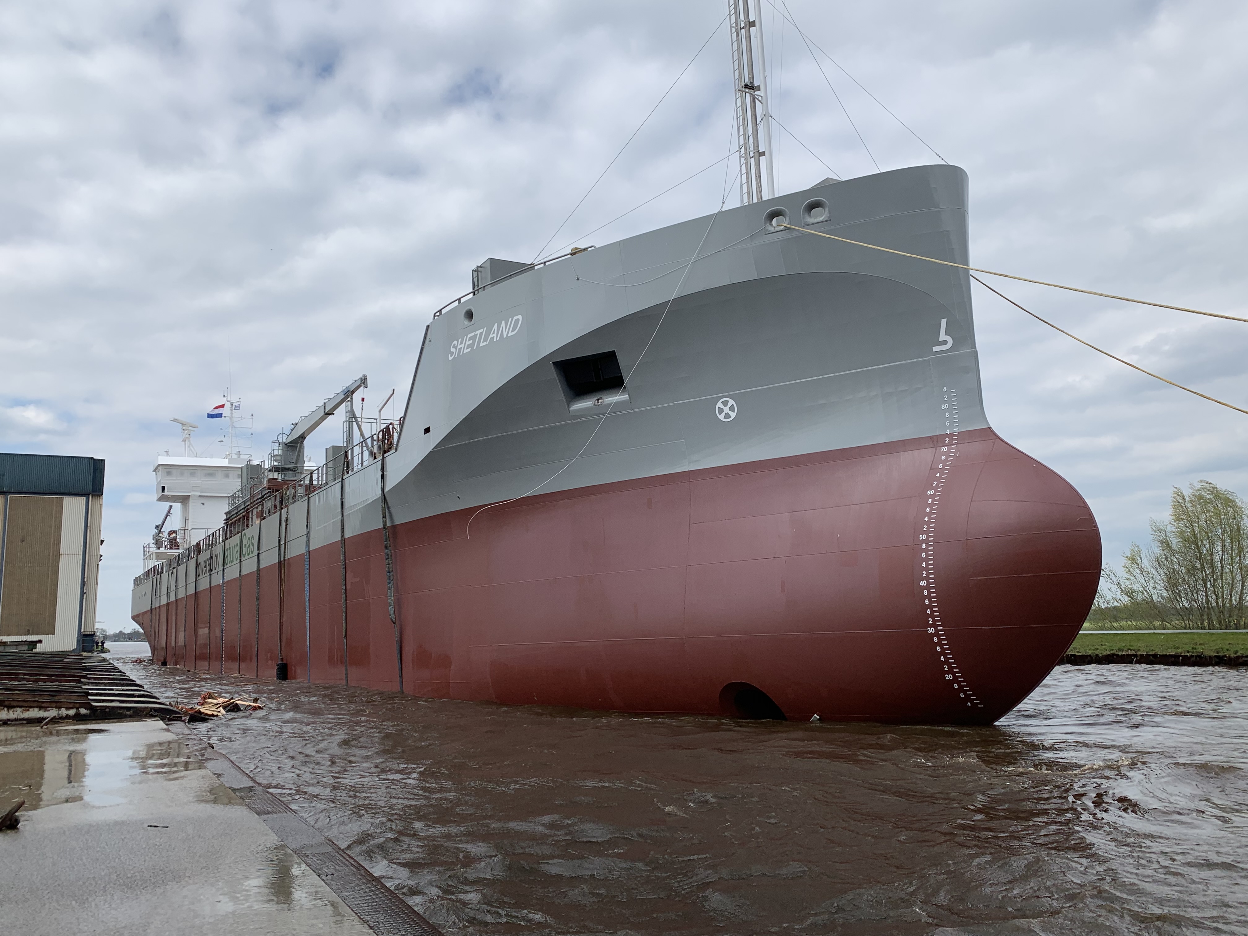 N.b. 453 ‘Shetland’ successfully launched - Shipyard Ferus Smit