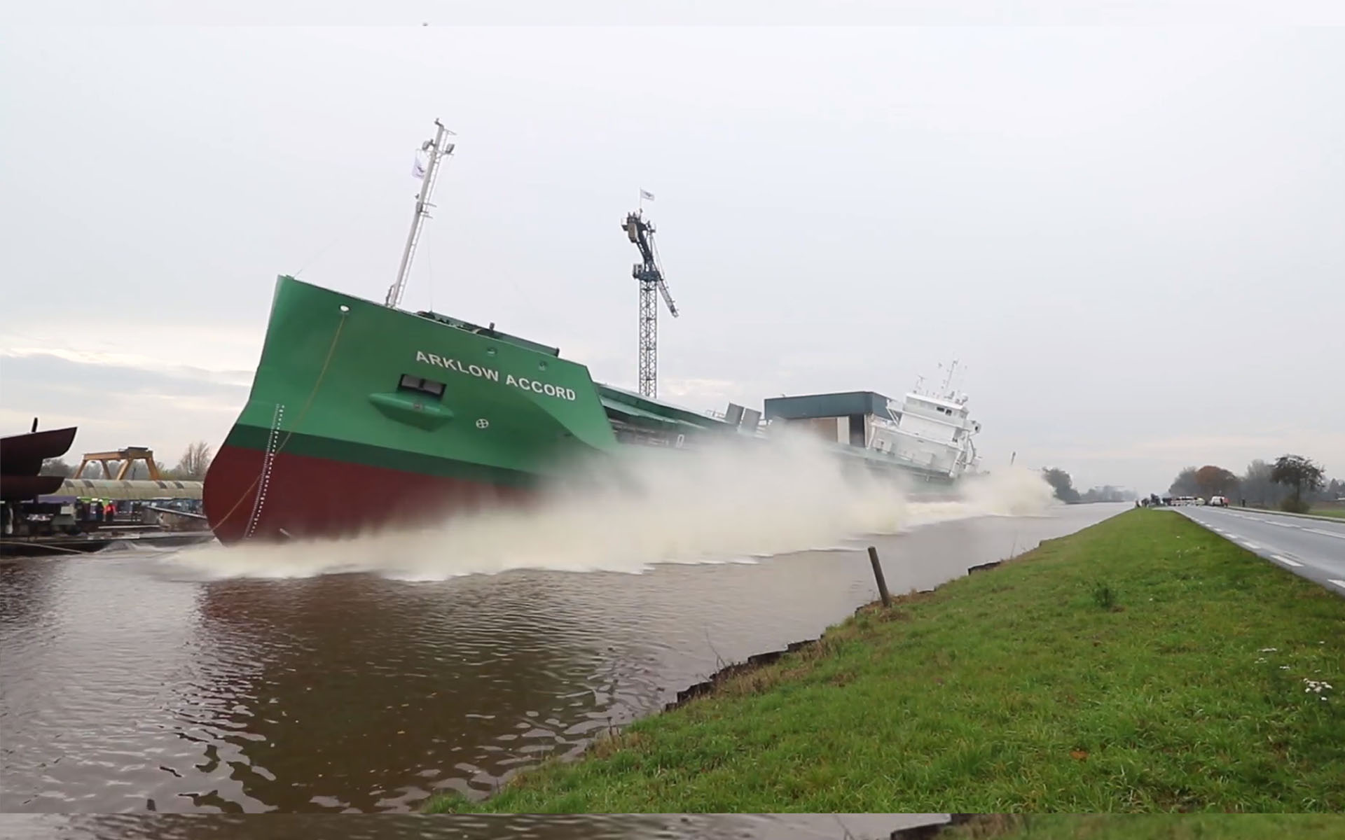 Nb. 438 ‘Arklow Accord’ successfully launched - Shipyard Ferus Smit