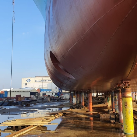 Nb. 450 ‘Arklow Wood’ successfully launched - Shipyard Ferus Smit