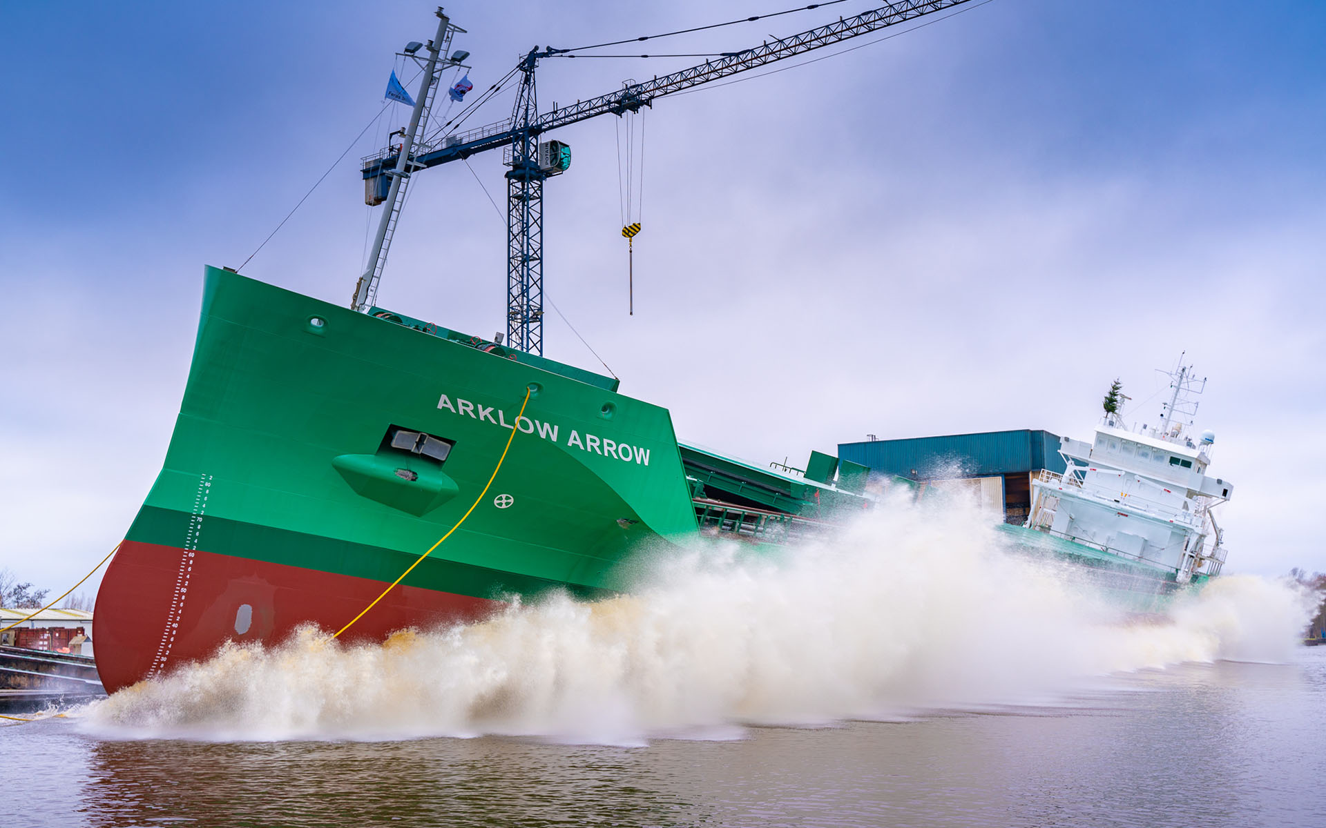 Nb. 441 ‘Arklow Arrow’ successfully launched - Shipyard Ferus Smit