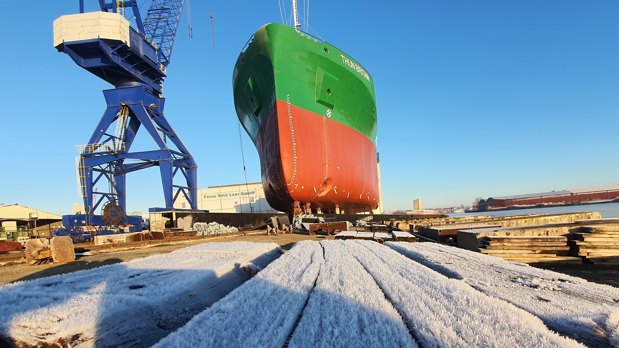 Launching of Nb. 462 ‘Thun Britain’ for Thun Tankers AB - Shipyard ...