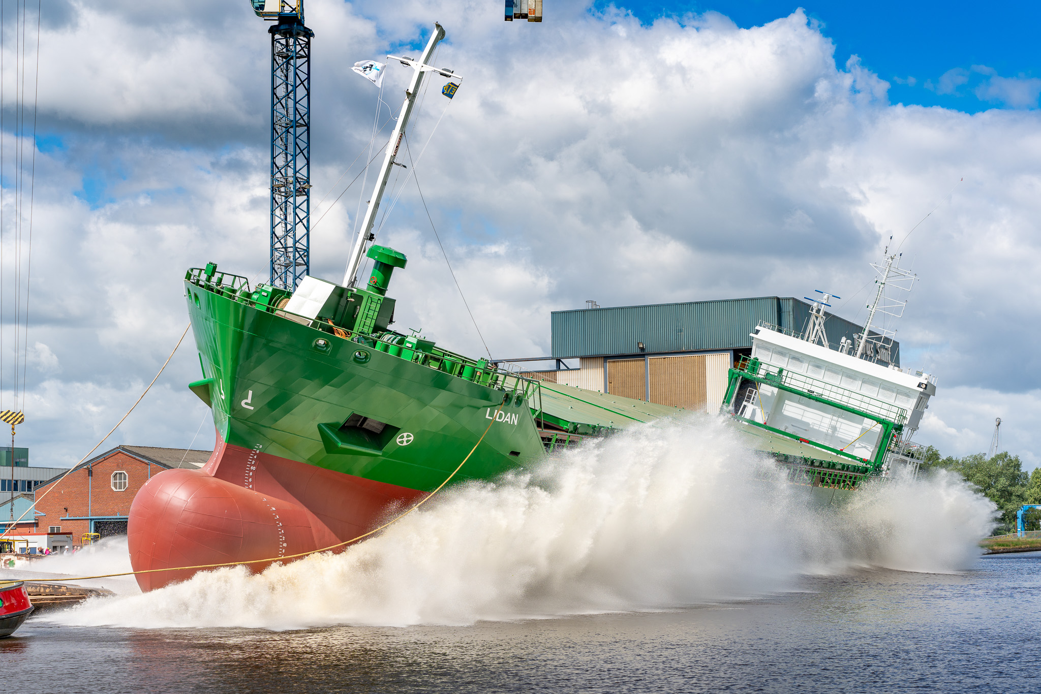 Nb. 463 ‘Lidan’ successfully launched - Shipyard Ferus Smit